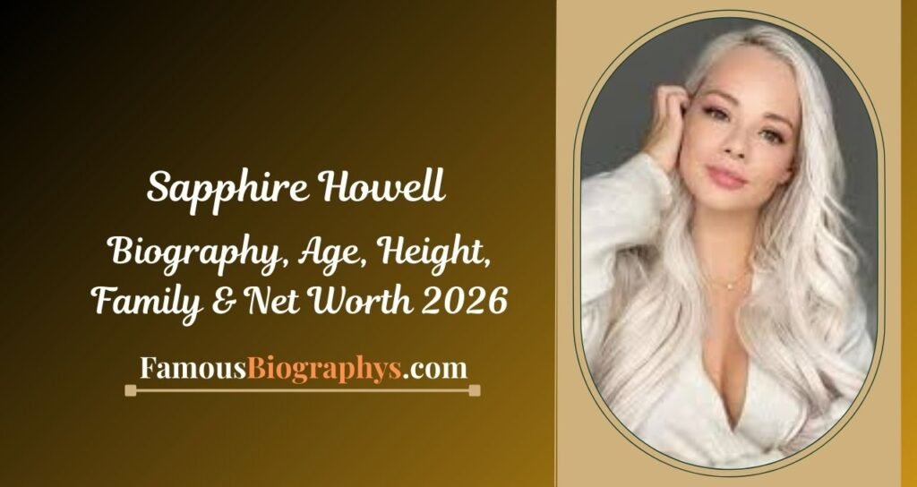 Sapphire Howell Biography, Age, Birthday, Height, Career, Boyfriend ...