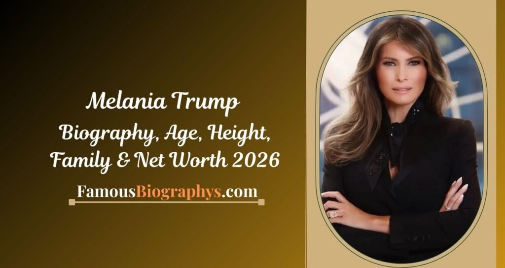 Melania Trump Biography, Height, Age, Net Worth & Career 2026 ...
